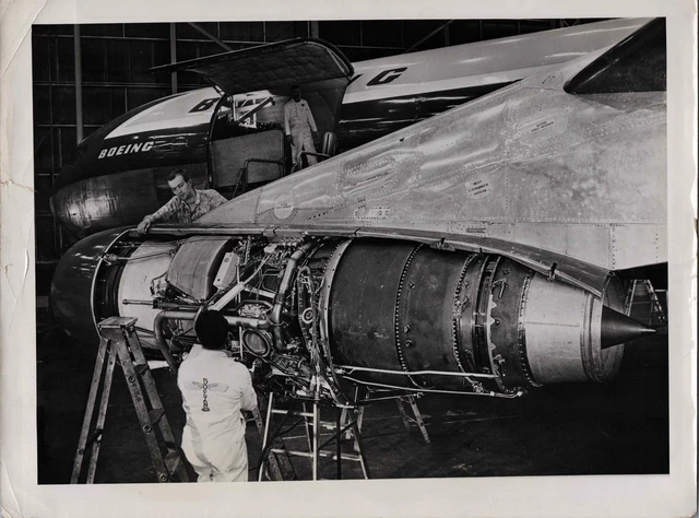 BOEING 367-80 DASH 80 707 Prototype P&W Jt3-L Engine Manufacturers ...