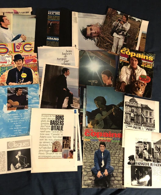ADAMO - 150 Pages Magazines + 25 Coupures - Vintage French Press ...
