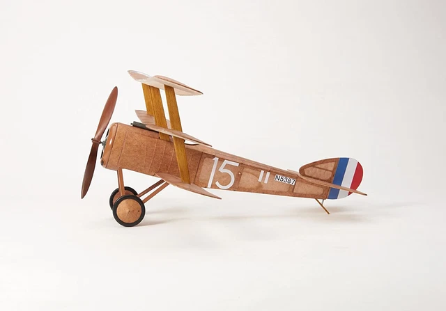 WW1 SOPWITH TRI-PLANE complete model rubber-powered balsa wood aircraft ...
