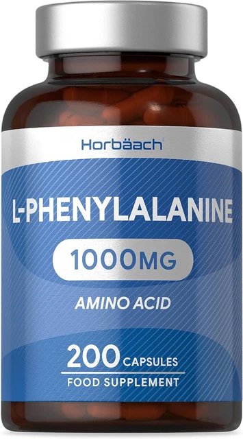 L-PHENYLALANINE 1000MG LPA | 200 Capsules | Essential Amino Acid ...