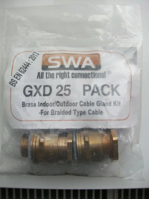 SY / SWA Armoured Indoor/Outdoor Cable Gland Pack 25 mm £4.97 - PicClick UK