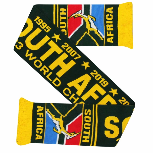 SOUTH AFRICA SPRINGBOKS 2023 Rugby World Champions Scarf Go Bokke 2023 ...