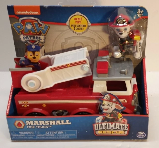 PAW PATROL ULTIMATE Rescue Marshall’s Fire Truck Dog Moving Ladder new ...