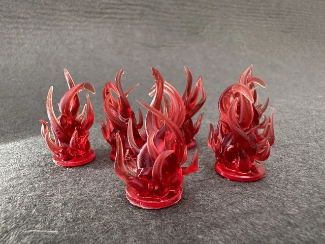 3D BOARD GAME Fire tokens Table top games Resident Evil Flash point ...