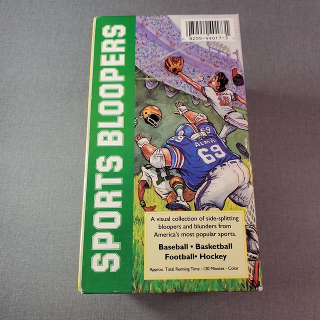 SPORTS BLOOPERS & Blunders VHS 4 Tape Set Comedy Sports Collector £16. ...