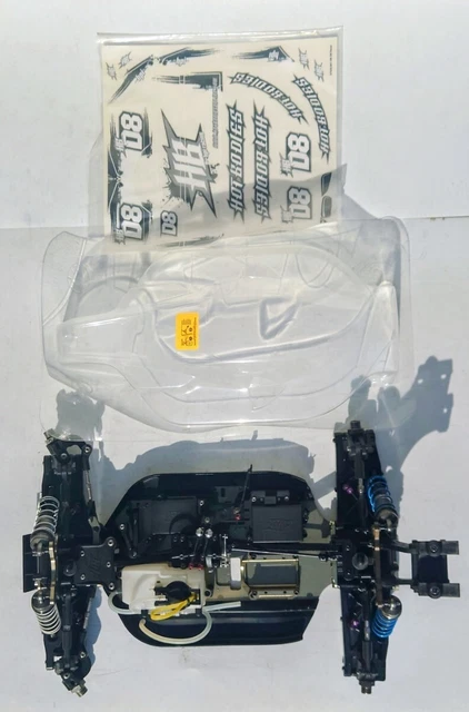 HPI HB D8 1/8 GP Racing Buggy Chassis with Clear Body Used RC Car Kit £ ...