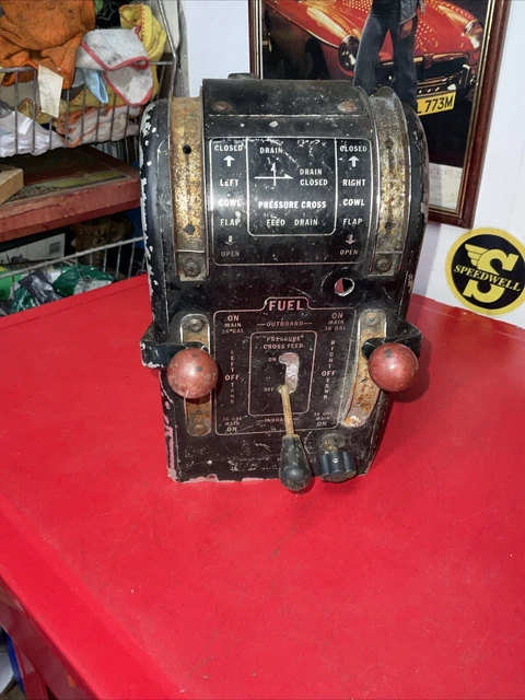 VINTAGE COCKPIT FUEL Selector Piper Aztec Pa23-250 For Spares ...