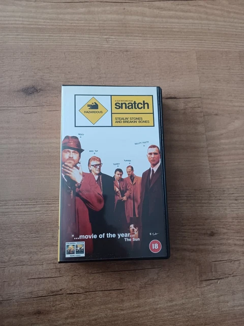 SNATCH VHS 2000 Guy Ritchie Vinnie Jones Jason Statham Brad Pitt ...