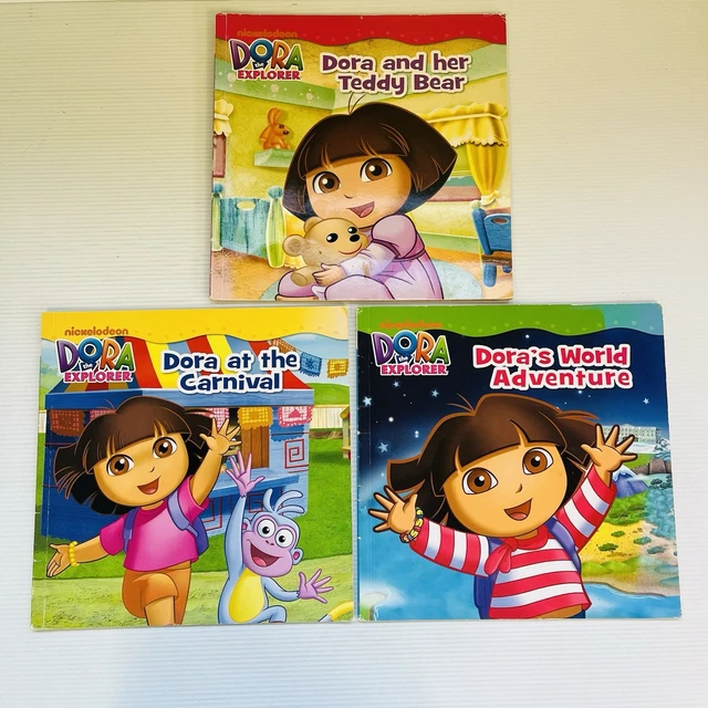 DORA THE EXPLORER Books x 3 Adventure Stories Dora's Teddy Bear ...