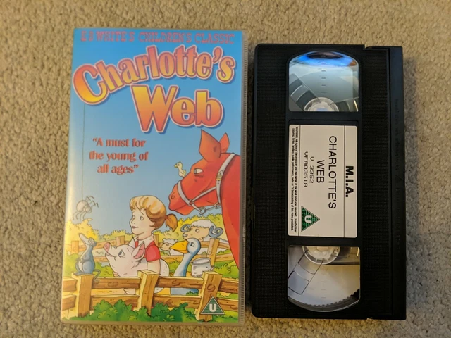 CHARLOTTE'S WEB VHS Video Retro Debbie Reynolds VHS Family Kids Cartoon ...
