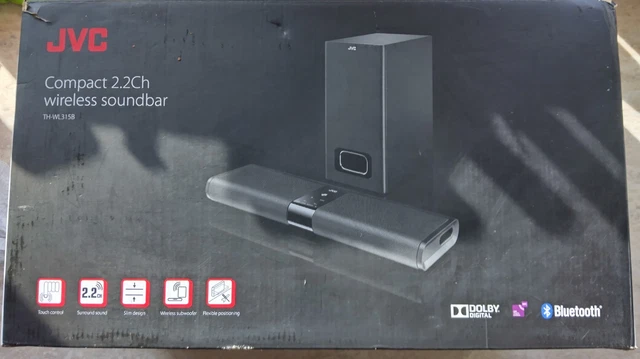 JVC TH-WL315B 2.2 Channel Wireless Soundbar and subwoofer £26.68 ...