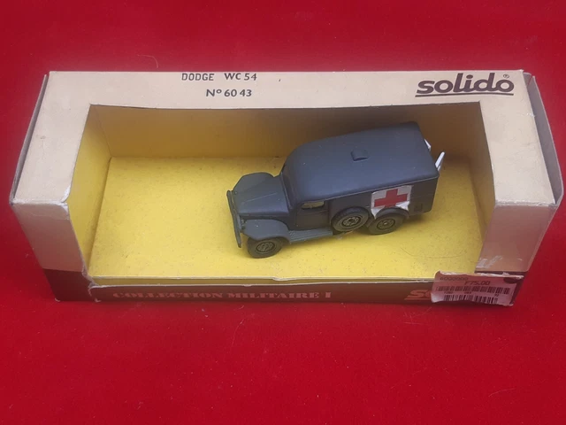DODGE WC 54 AMBULANCE MILITAIRE SOLIDO 1/43 Réf 6043 COLLECTION ...