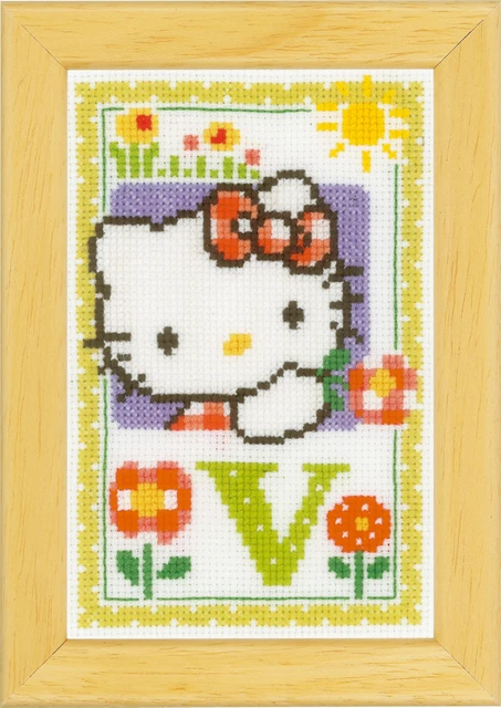 VERVACO 0149595 COUNTED Alphabet Hello Kitty - Letter V $43.95 ...