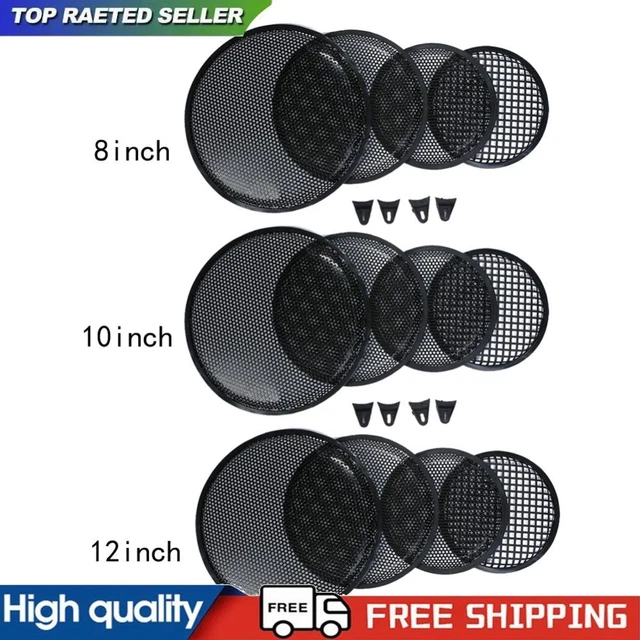 1PC CIRCLE ENCLOSURE Net Black 8/10/12 Inch for Car Subwoofers and ...