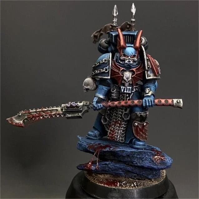 NIGHT LORDS LEGION Praetor Forge World Warhammer 40K miniature dipinte ...
