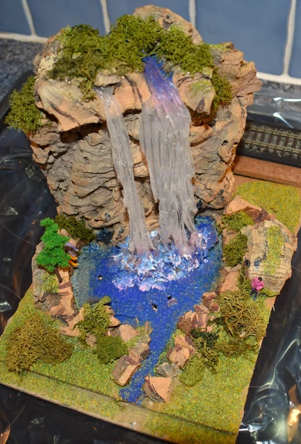 FINE SCRATCH-BUILT HO/OO 1:76/87 WATERFALL FEATURE landscaped DIORAMA ...