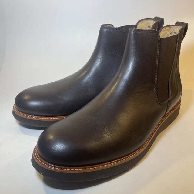 SAMUEL HUBBARD MEN’S 12 M 24 Seven 2.0 Brown Leather Chelsea Boots ...