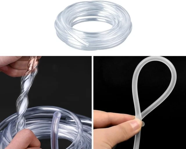 5 M AQUARIUM Air Line PVC Clear Fish Tank, Pure Silicone Tubing, Clear ...