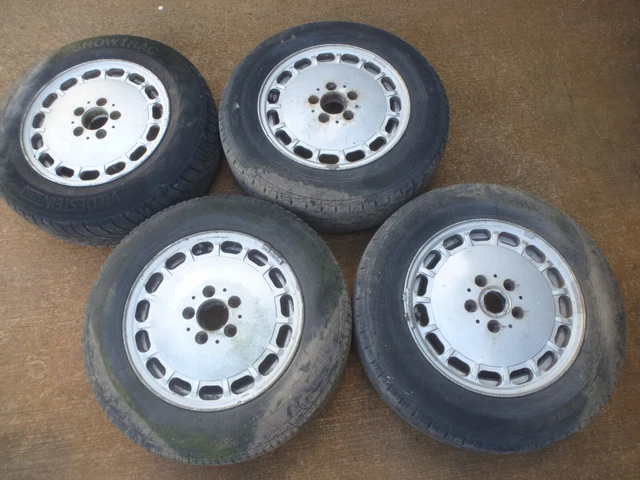 VW T25 T3 camper van Mercedes alloy wheels set 15x6.5 ET49 W124 ...