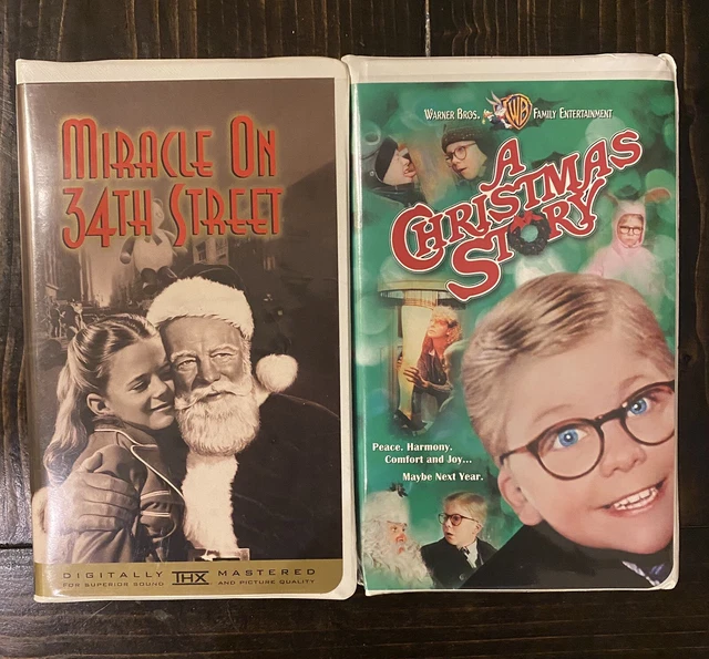 A CHRISTMAS STORY (VHS, 1999, Clam Shell), Miracle On 34th Street ...