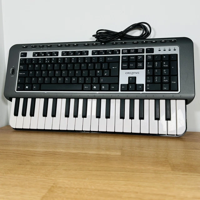 CREATIVE LABS PRODIKEYS PC-MIDI CF0040 Combo Music Piano QWERTY USB ...