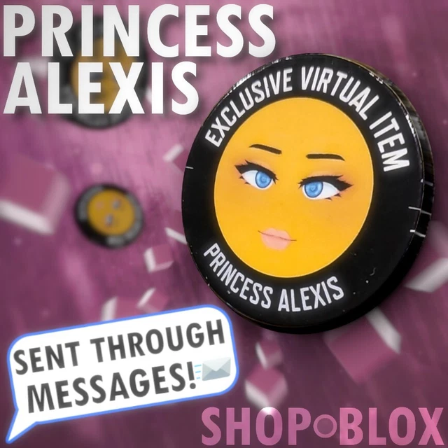 ROBLOX CELEBRITY SERIES 8 Toy - Princess Alexis Face - Virtual Item ...