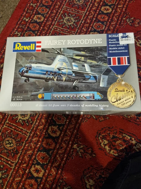 REVELL 00013 LIMITED Edition 1.78 Scale Fairey Rotodyne Model Kit £5.00 ...