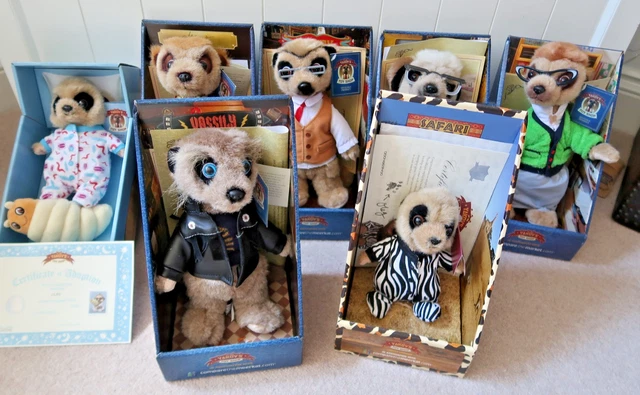 7 MEERKAT SOFT Toys Boxed With Certificate Yakov's Toy Shop £52.70 ...