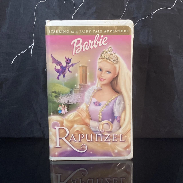 GOOD BARBIE AS Rapunzel (VHS, 2002, Clamshell) Mattel Entertainment ...