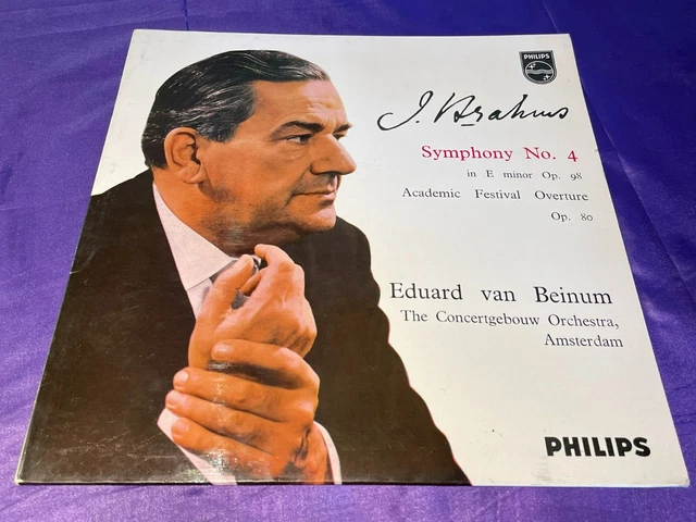 JOHANNES BRAHMS - Symphony No. 4 - Vinyl Record LP Album - Eduard Van ... JOHANNES BRAHMS - Symphony No. 4 - Vinyl Record LP Album - Eduard Van ...
