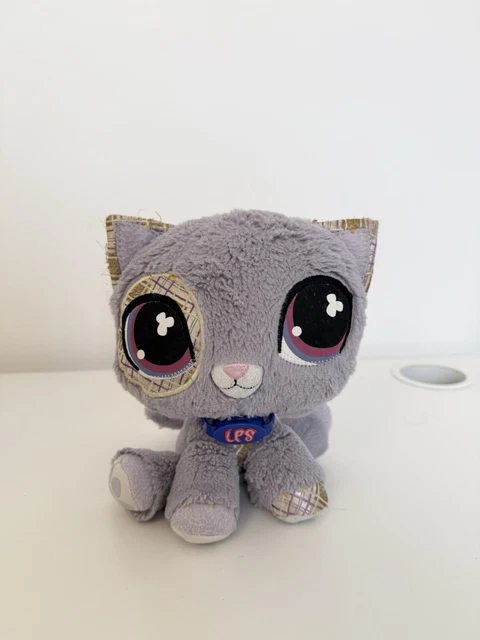 LITTLEST PET SHOP LPS VIP Gray Kitty Cat Plush Toy Hasbro £9.99 ...