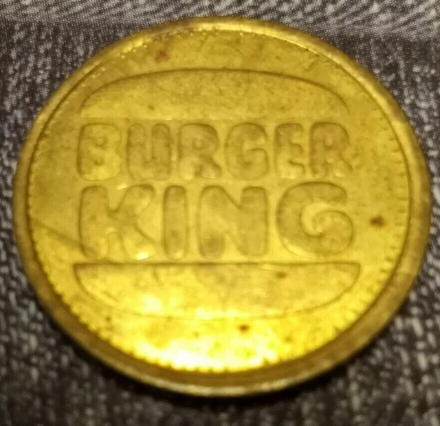 RARE VINTAGE BURGER King advertising token, 23mm brass $9.50 - PicClick CA