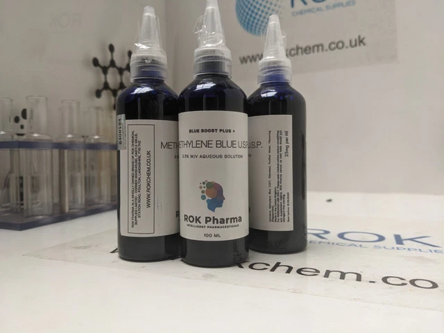 BLUE BOOST 1% w/v Methylene Blue Pharmaceutical Grade 99.99% in Dropper bottle! £22.95 - PicClick UK