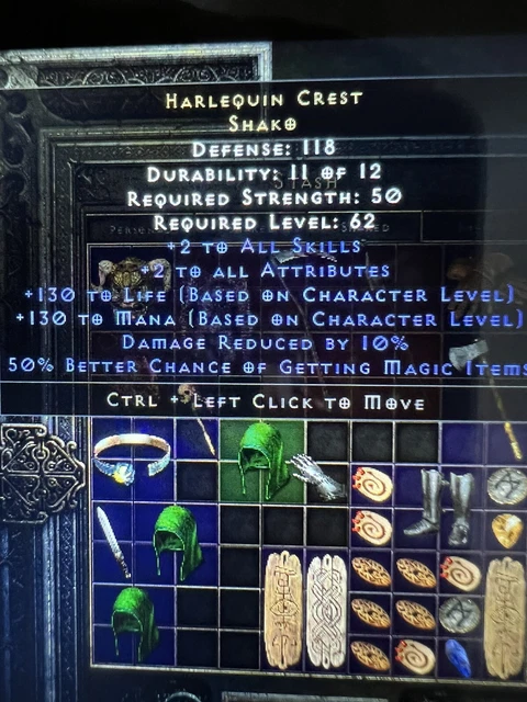 D2R DIABLO 2 Resurrected Shako +2 To All Skill Hat +50%Mf Pc&Ps4/5&xbox ...
