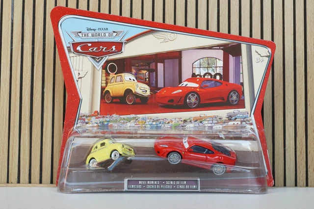 MATTEL DISNEY PIXAR Cars MOVIE MOMENTS, LUIGI & FERRARI F430, 1:55, NEU ...