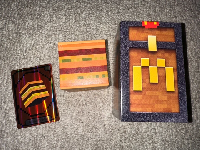 MCDONALDS 2025 MINECRAFT Movie Big Mac Crystal, Card & Code Adult Happy ...