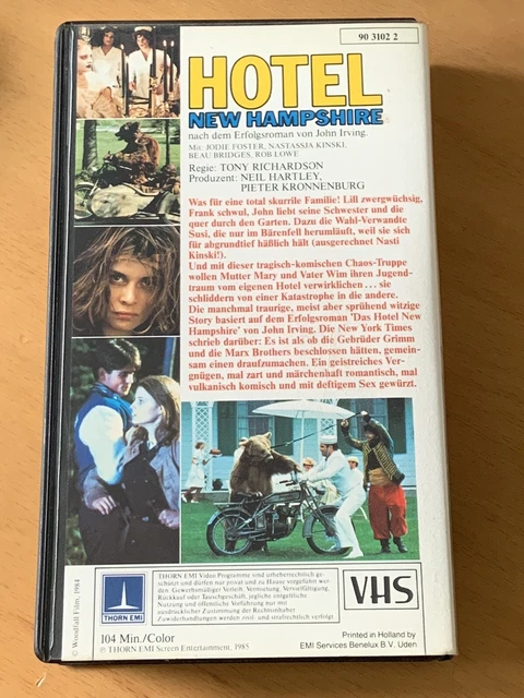 HOTEL NEW HAMPSHIRE - Brooke Shields - Thorn EMI Video / VHS Kassette ...