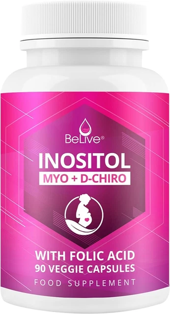 MYO-INOSITOL & D-CHIRO Capsules with Folic Acid for PCOS | Prenatal ...