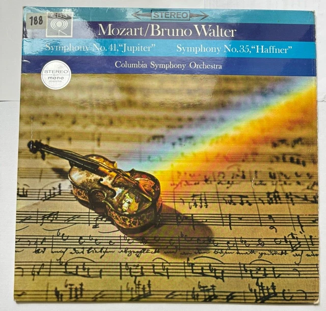 LP - MOZART Bruno walter Symphonie Nr.41 Jupiter + Symphonie Nr.35 ...