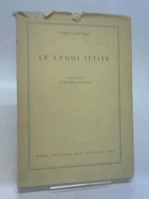 LE LEGGI ITTIT (G. Pugliese Carratelli - 1964) (ID:24133) EUR 36,68 ...