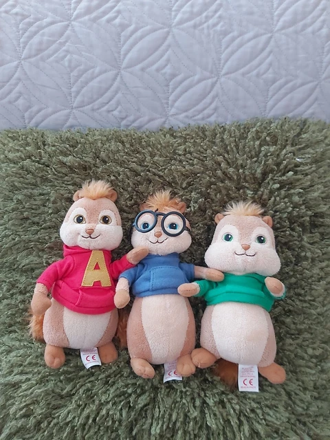 TY ALVIN AND The Chipmunks Plush Soft Toy Set Alvin Simon Theodore ...