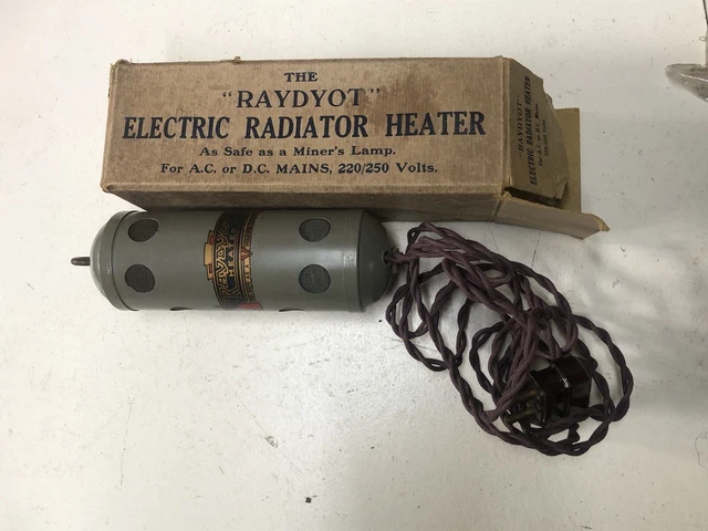 RADIATORE ELETTRICO RAYDYOT Classico Vintage Riscaldatore Auto Nuovo ...