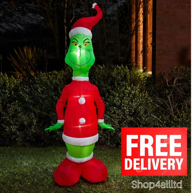 THE GRINCH CHRISTMAS Decorations Inflatable Light Up Grinch 6ft In ...