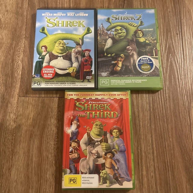 SHREK 1-2-3 DVD Bundle Lot |r4 Very Good Condition A7 £4.88 - PicClick UK