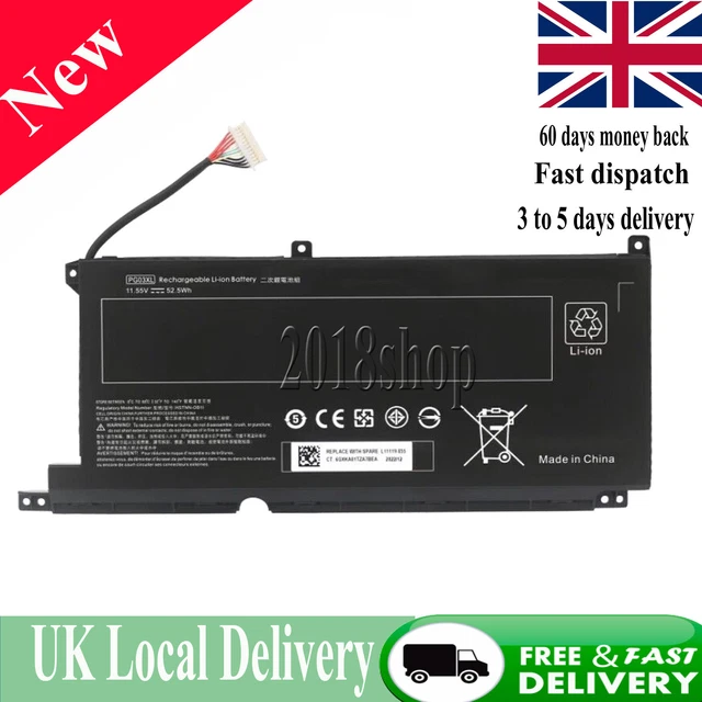 BATTERY FOR HP Pavilion Gaming 15-ec1012ns 15z-ec200 16-A000 16t-a000 ...