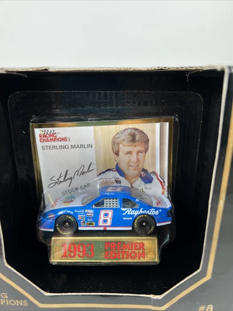 RACING CHAMPIONS NASCAR Premier Edition 1993 Sterling Marlin #8 NIB $16 ...