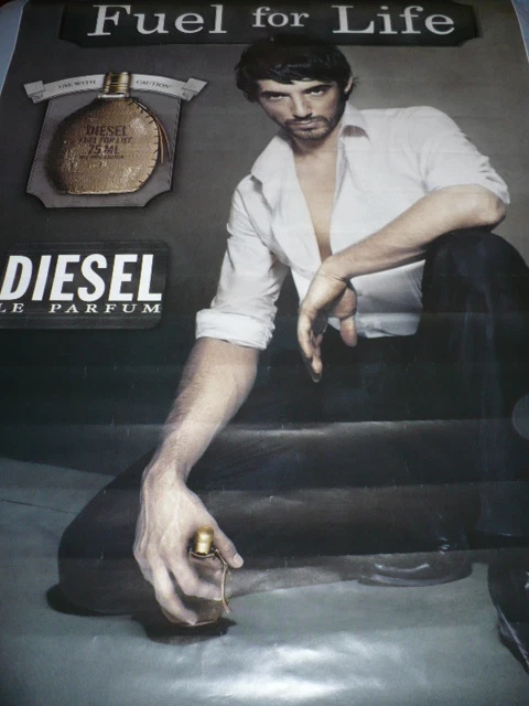 AFFICHE POSTER GEANT DIESEL " FUEL FOR LIFE " 2010 180x120 TBE ROULEE ...