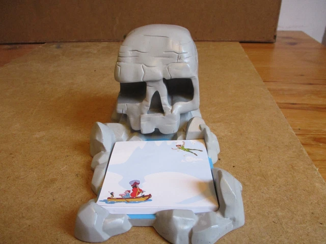 DISNEY STORE PETER Pan Skull Rock Sticky Note Pad Holder Desk Gift Memo ...