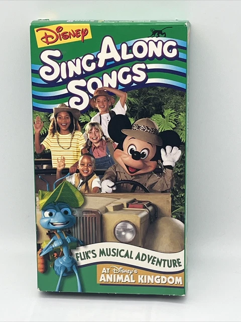 DISNEYS SING ALONG Songs Fliks Musical Adventure VHS Animal Kingdom ...
