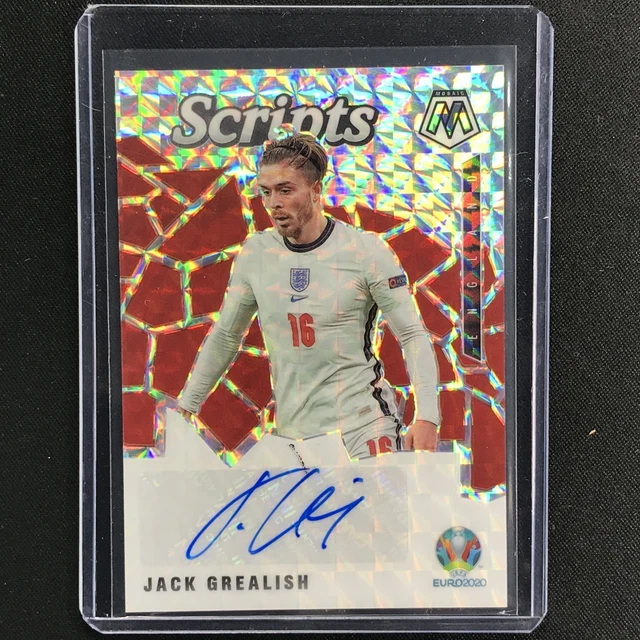 2020-21 MOSAIC UEFA Euro JACK GREALISH Scripts Auto Mosaic Silver #JG ...